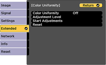 Adjusting the Color Tone (Color Uniformity)