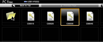 Registering Digital Certificates from a USB Device