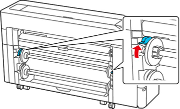 Chargement d'un rouleau de papier/du rouleau 1