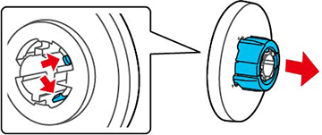 Chargement d'un rouleau de papier/du rouleau 1
