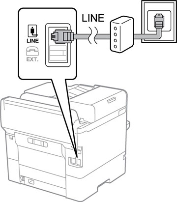 Connecting a Telephone or Answering Machine