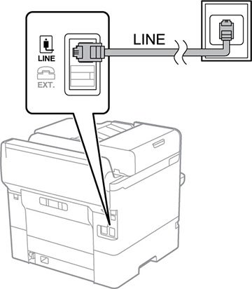Connecting a Telephone or Answering Machine