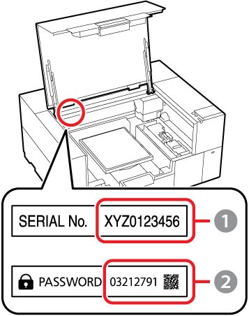 Instrucciones relacionadas a la contraseña de administrador