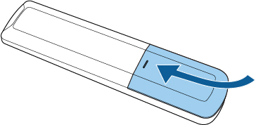 Installing Batteries in the Remote Control