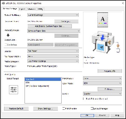 Selecting Basic Print Settings - Windows