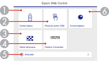 Control de un proyector en la red con un navegador web