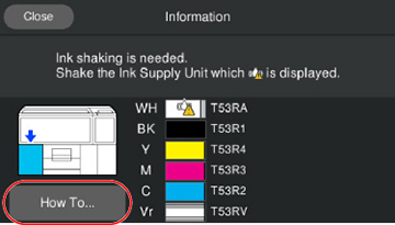 Shaking the Ink Packs