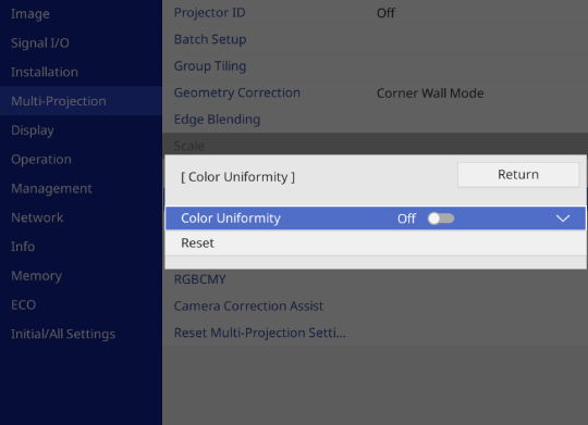 Adjusting the Color Tone (Color Uniformity)