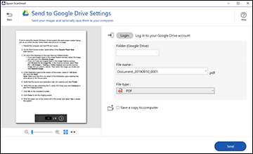 Sending a Scan to a Cloud Service