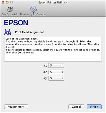 Aligning the Print Head Using a Computer Utility