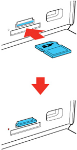 Inserting a Memory Card