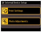 Select PictBridge Print Settings