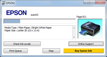 Checking Print Status - Windows