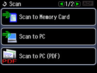 Starting a Scan Using the Product Control Panel