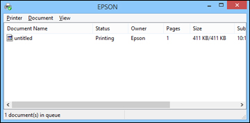 Checking Print Status - Windows