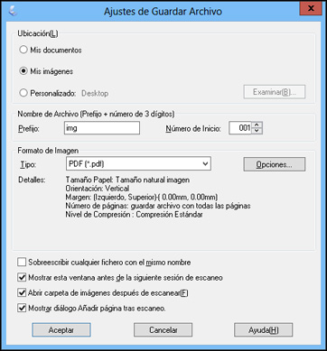 Cómo escanear a un archivo PDF
