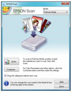 Start Epson Scan