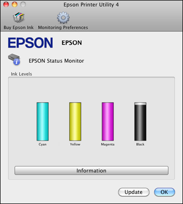Checking Cartridge Status with Mac OS X