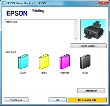 Checking Cartridge Status with Windows