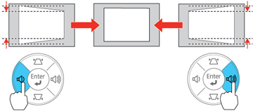 Correcting Image Shape with the Keystone Buttons