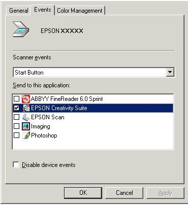 Assigning Another Windows Program to a Scanner Button