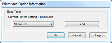 Changing the Sleep Timer Setting - Windows