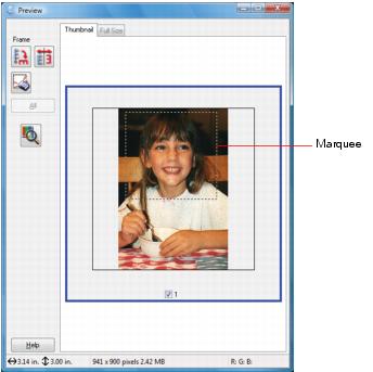 Select Scanned Image Area