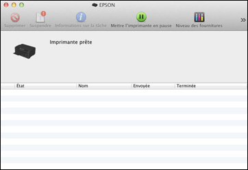 Vérification de l’état de l’impression - Mac OS X 10.5/10.6/10.7