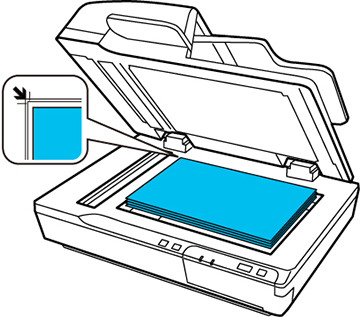 Placing Originals on the Scanner Glass