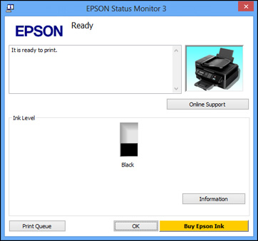 Checking Cartridge Status with Windows