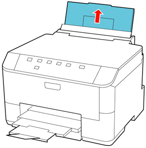 Loading Paper in the Rear MP (Multipurpose) Tray