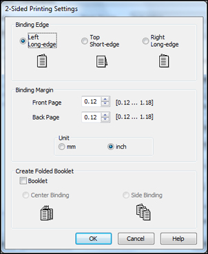 Selecting Double-sided Printing Settings - Windows