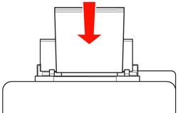 Loading Paper in the Rear MP (Multipurpose) Tray