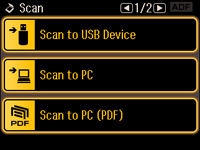Starting a Scan Using the Product Control Panel