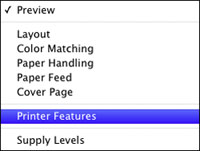 Selecting Basic Print Settings - PostScript Printer Software - Mac OS X