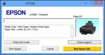 Checking Print Status - Windows