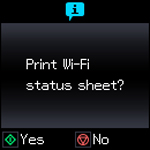Printing a Network Status Sheet