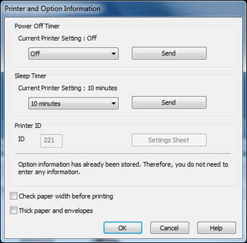 Changing the Power and Sleep Timer Settings - Windows