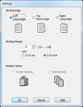 Selecting Double-sided Printing Settings - Windows